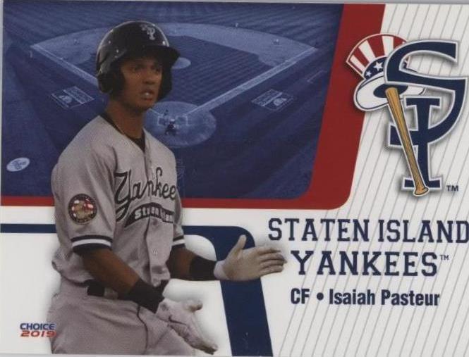 2019 Choice Staten Island Yankees - Isaiah Pasteur #30 (RC) for sale ...