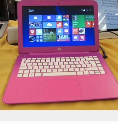 HP stream pink laptop with box immaculate | in Dereham, Norfolk | Gumtree