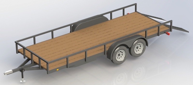 DOUBLE AXLE UTILITY TRAILER PLANS - 18 FT TRAILER PLANS | eBay
