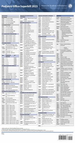 Pediatric Office Superbill 2023 by American Academy of Pediatrics ...