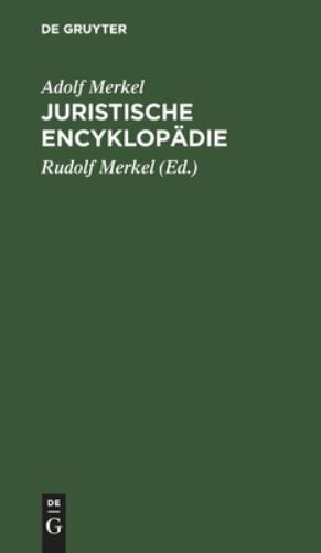 Juristische Encyklopädie by Adolf. Merkel (1904, Hardcover) for sale ...