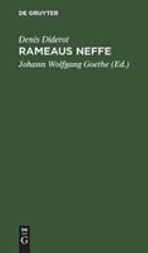 Rameau's Neffe : Ein Dialog by Denis. Diderot (1805, Hardcover) for ...