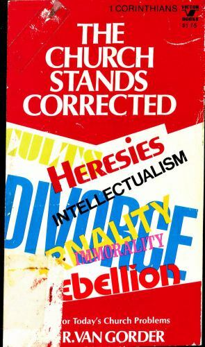 Church Stands Corrected by Paul R. Van Gorder (1976, Trade Paperback ...