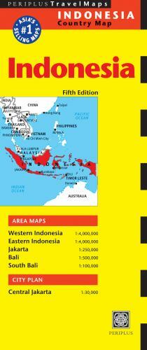 Indonesia Travel Map Fifth Edition by Periplus Editions (2013, Sheet ...