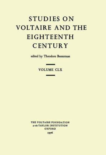 Oxford University Studies in the Enlightenment Ser.: Miscellany ...