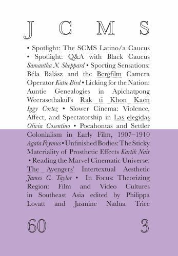 Journal of Cinema and Media Studies, Vol. 60, No. 3 by Society for ...