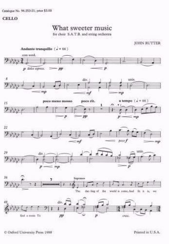 What Sweeter Music by John Rutter (1995, Sheet Music) for sale online ...