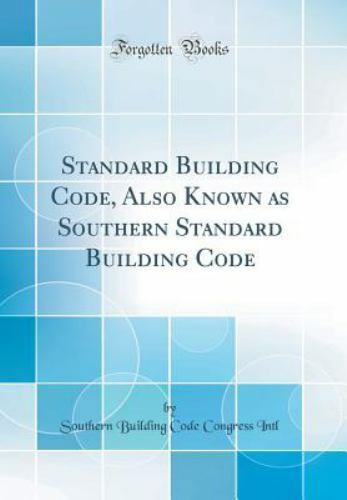 Standard Building Code, Also Known As Southern Standard Building Code ...