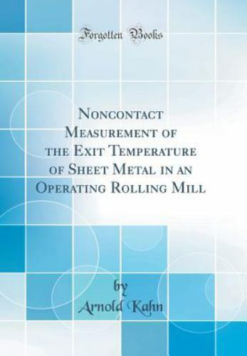 Noncontact Measurement of the Exit Temperature of Sheet Metal in an ...