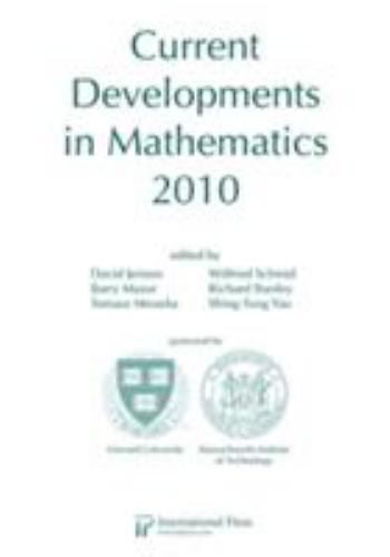 Current Developments in Mathematics 2010 by Barry Mazur (2012 ...