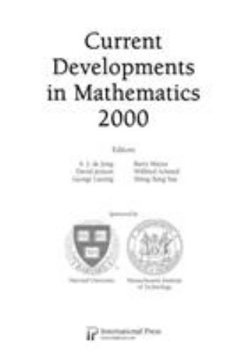Current Developments in Mathematics 2000 by David Jerison (2012, Trade ...