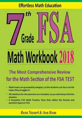 7th Grade FSA Math Workbook 2018 : The Most Comprehensive Review for ...