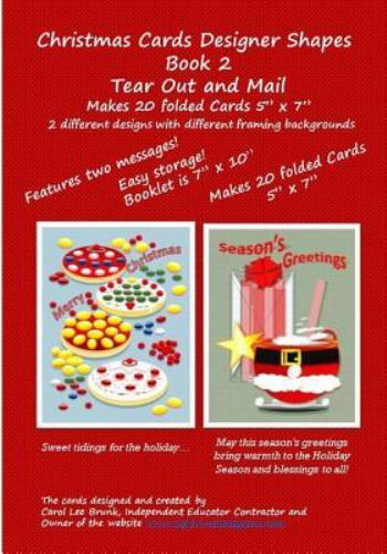 Christmas Cards Designer Shapes Tear Out and Mail Book 2 by Carol Brunk ...