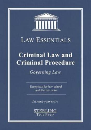 Criminal Law and Criminal Procedure, Law Essentials : Governing Law for ...