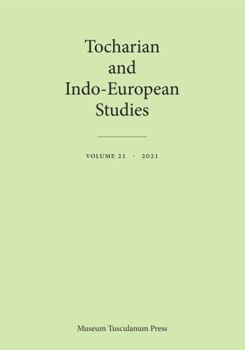 Tocharian and Indo-European Studies: Tocharian and Indo-European ...