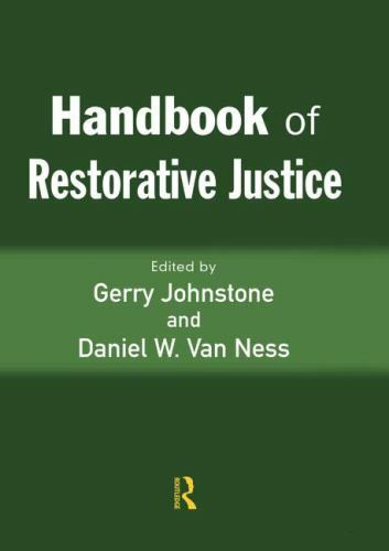 Handbook of Restorative Justice by Daniel W. Van Ness (2006, Hardcover) for sale online | eBay