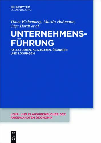 Lehr- Und Klausurenbücher Der Angewandten Ökonomik Ser ...