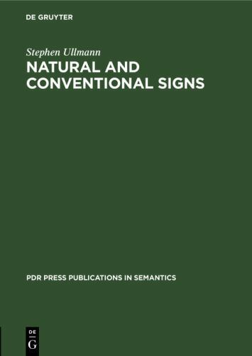 Pdr Press Publications in Semantics Ser.: Natural and Conventional ...