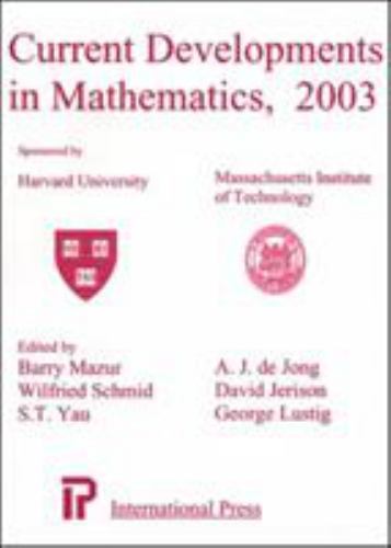 Current Developments in Mathematics 2003 by Barry Mazur (2004 ...