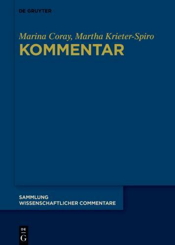 Sammlung Wissenschaftlicher Commentare (Swc) Ser.: Kommentar by Marina ...