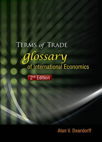 Terms of Trade : Glossary of International Economics by Alan V ...