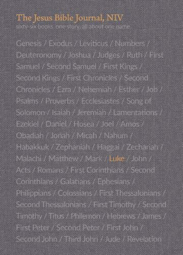 Jesus Bible Journal, Luke, NIV, Paperback, Comfort Print by Zondervan ...