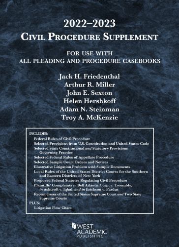 Civil Procedure Supplement, for Use with All Pleading and Procedure ...