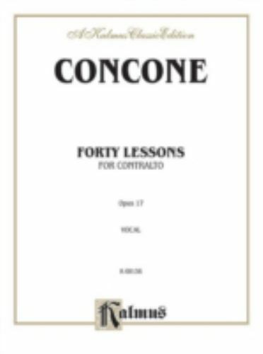 Forty Lessons, Op. 17 : Alto by Giuseppe Concone (1985, Trade Paperback) for sale online | eBay