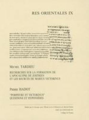 Res Orientales Ser.: Recherches Sur la Formation de l'Apocalypse de ...