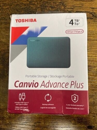 New Toshiba Canvio Advance Plus 4TB Ext USB 30 Portable Hard Drive( Rs ...