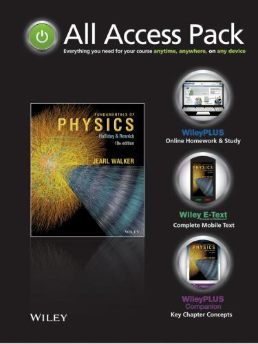 Fundamentals of Physics 10th Edition All Access Pack Containing: e-Text ...
