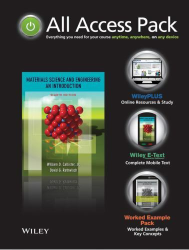 Wiley Plus Products Ser.: All Access Pack for Materials Science and ...