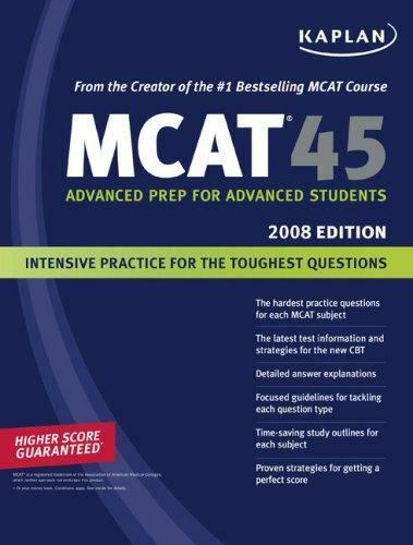 Perfect Score Ser.: Kaplan McAt 45 2008 by Kaplan Publishing Staff (2007, Perfect) for sale ...