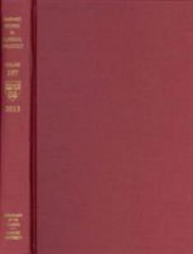 Harvard Studies in Classical Philology Ser.: Harvard Studies in ...