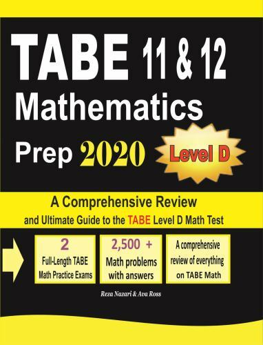 TABE 11 and 12 Mathematics Prep 2020 : A Comprehensive Review and ...
