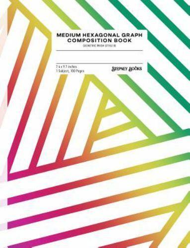 Medium Hexagonal Graph Composition Book : Geometric Prism (Style B) by ...
