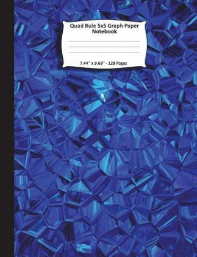Quad Rule 5x5 Graph Paper Notebook. 7. 44 X 9. 69 . 120 Pages : Low ...