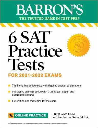 Barron's Sat Prep Ser.: 7 SAT Practice Tests 2023 + Online Practice by ...