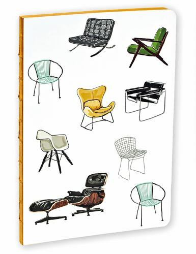 TeNeues - A5 Notebook: Mid-Century Modern Chairs, Paperback - 140 Lined ...