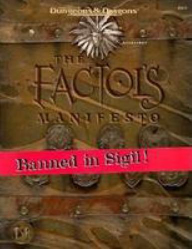 Factol's Manifesto : Planescape Accessory by TSR Inc. Staff and J. M ...