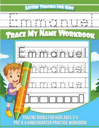Emmanuel Letter Tracing for Kids Trace My Name Workbook : Tracing Books ...