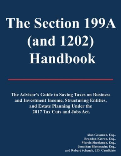 Section 199A (and 1202) Handbook : 2019 Edition Without Appendix by ...