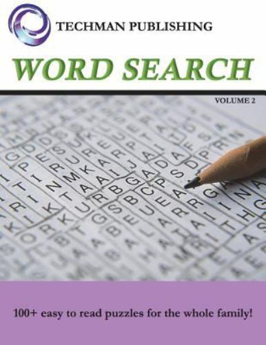 Word Search Volume 2 by Techman Publishing (2018, Trade Paperback) for ...