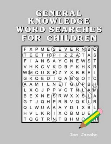General Knowledge Word Searches for Children by Joe Jacobs (2015, Trade ...