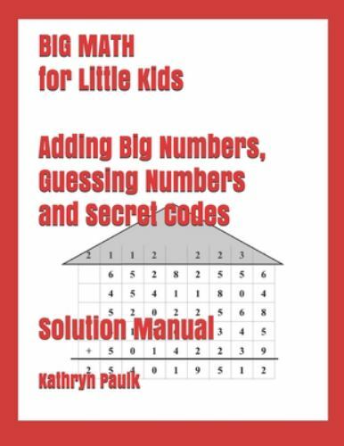 Big Math for Little Kids Ser.: BIG MATH for Little Kids : Adding Big ...