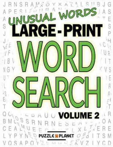 Unusual Words Large Print Word Search: Volume 2 : Word Search Puzzle ...