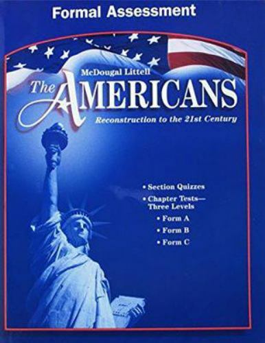 McDougal Littell the Americans : Formal Assessment Grades 9-12 ...