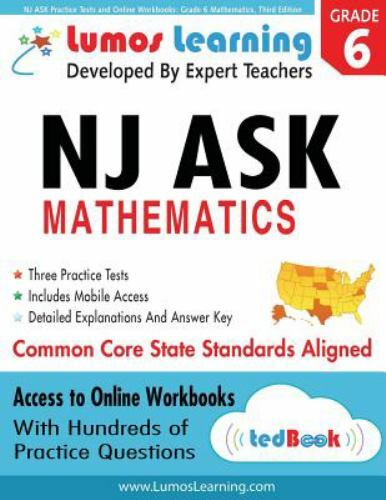 Nj Ask Practice Tests and Online Workbooks : Grade 6 Mathematics, Third ...