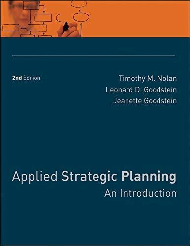 Applied Strategic Planning : A Comprehensive Guide by Timothy M. Nolan ...