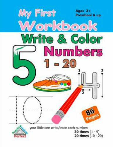 My First Workbook - Write and Color Numbers (1 - 20) by HuSam Network ...